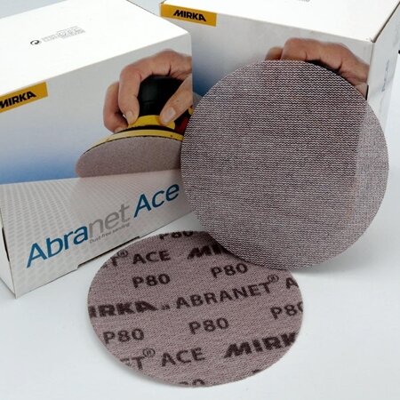 Круг шлифовальный Mirka Abranet 150 мм, P80, 50 шт
