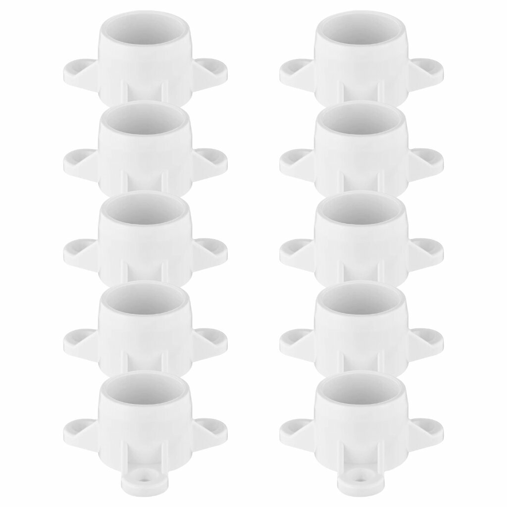 10шт Торцевые крышки из ПВХ толщиной 1 дюйм, Фланцы, Колпачки для Модернизации Современных Мебельных проектов DIY