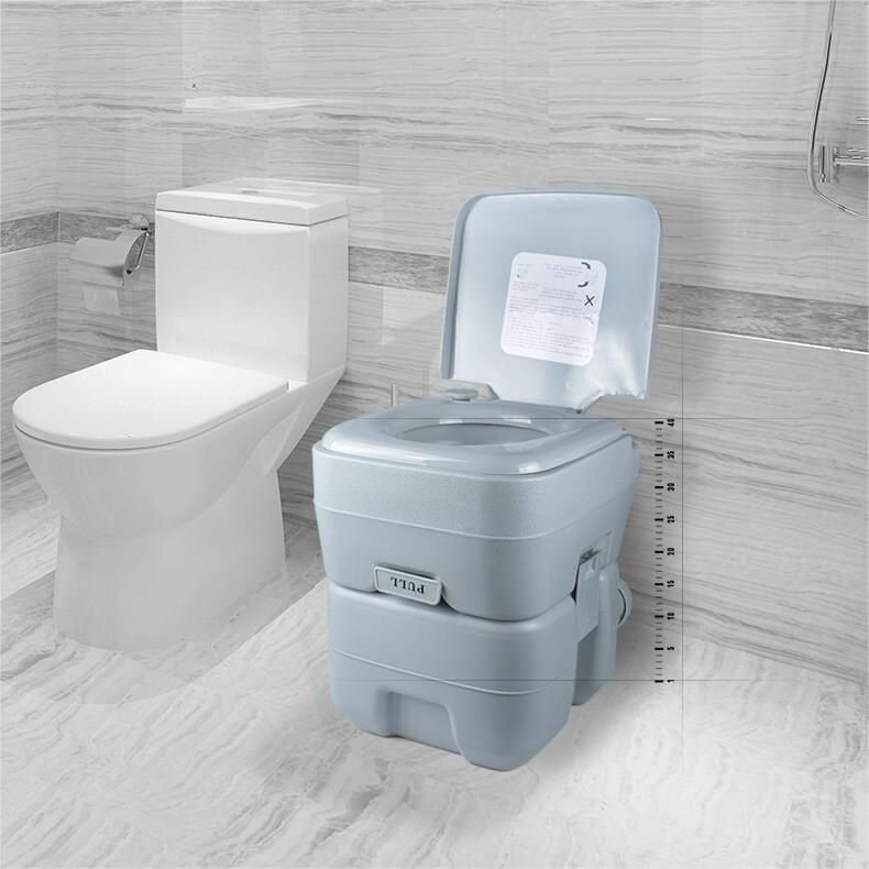 Биотуалет для дачи и дома LUPMEX 79002 с индикатором, био туалет походный, переносной, жидкостной