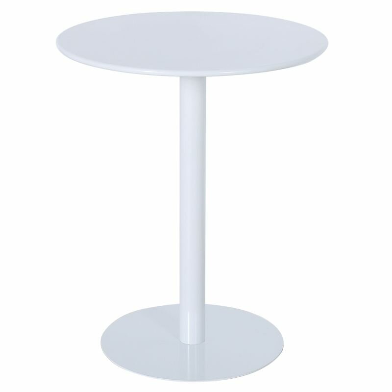 Журнальный столик, круглый металлический стол для переговоров, подходит для кабинета и балкона, 60*60*73 см