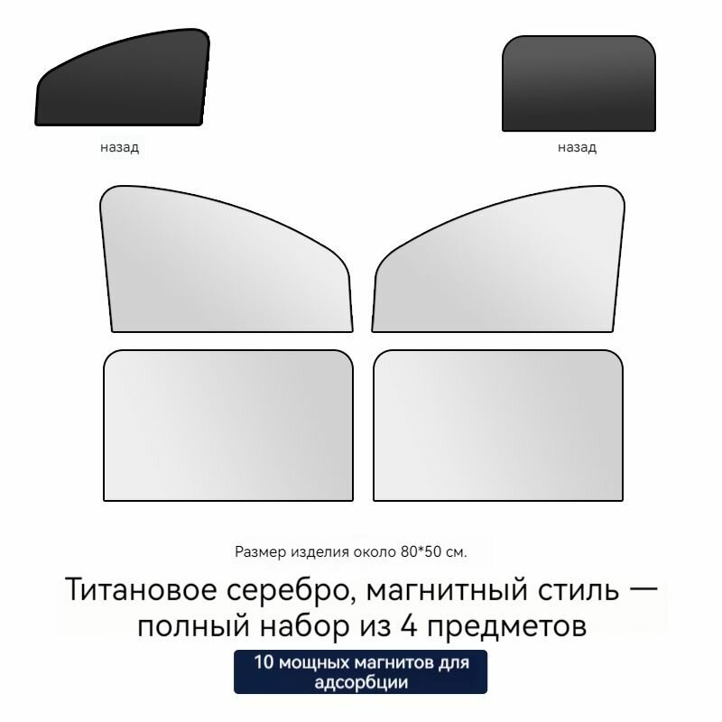 Бескаркасный автомобильный солнцезащитный козырек Весь автомобиль, полный комплект