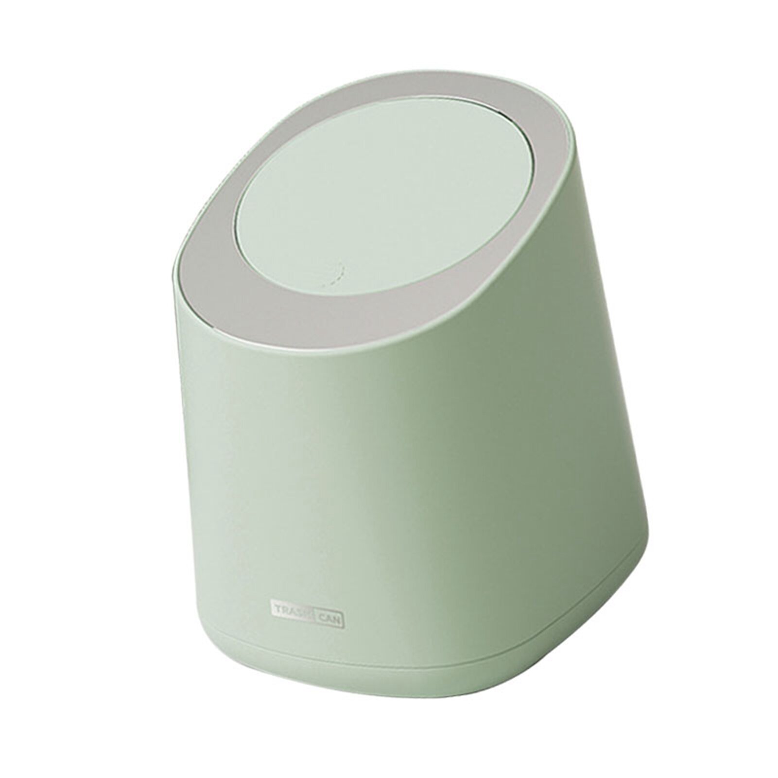 Мини-корзина для мусора на столешнице, маленькая пластиковая корзина для мусора на столешнице с крышкой пресс-типа для ванной комнаты, спальни, гостиной, туалетного столика, морино, зеленый