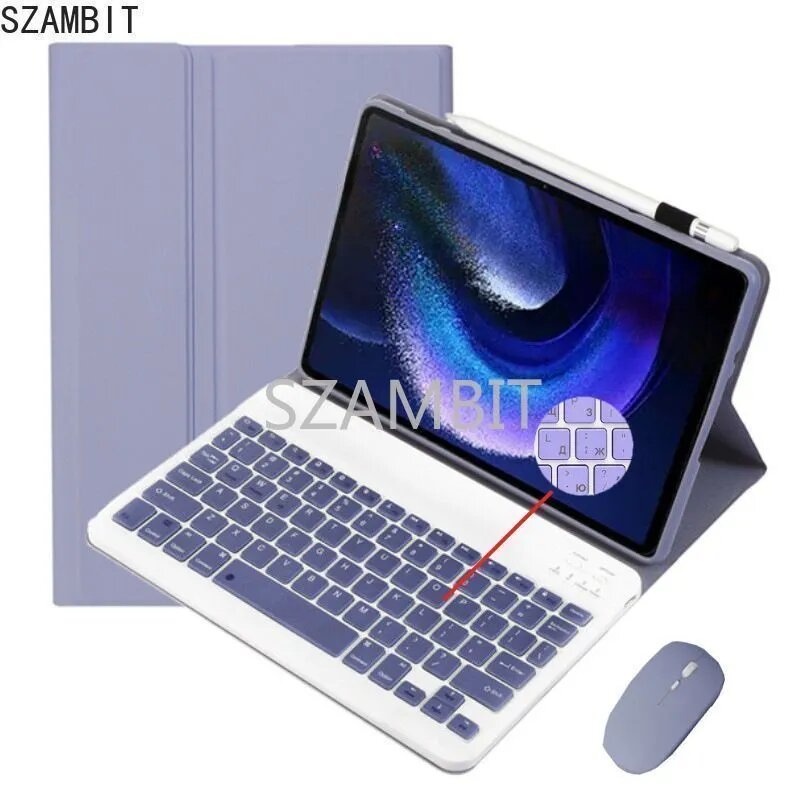 Чехол-клавиатура с русской клавиатурой для Honor Pad X9 Pro/X9A 11.5 дюймов 2025 (ELN2-W29/L09/L29)