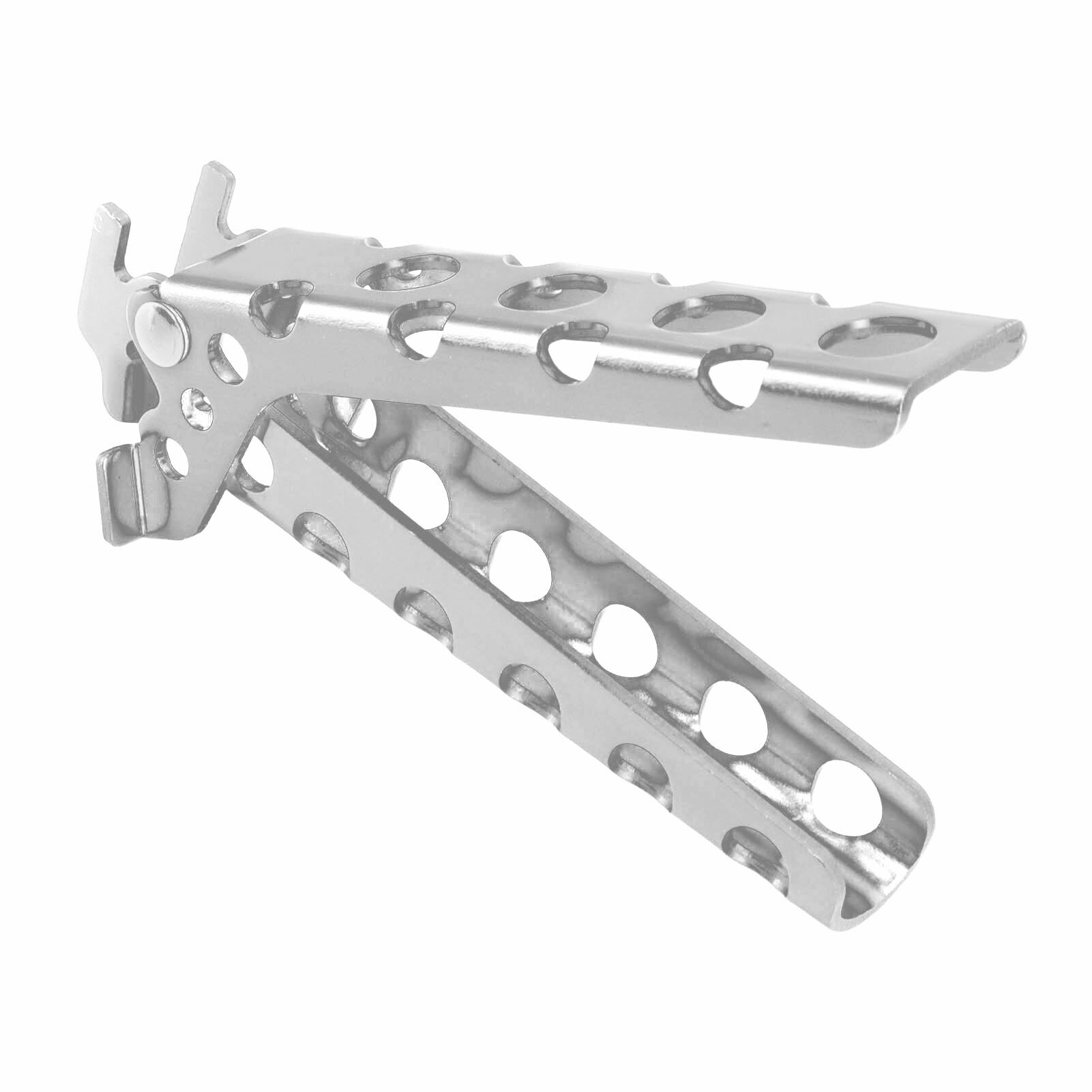 Зажимы для чаши для горячей кастрюли, зажимы из алюминиевого сплава, щипцы для защиты от ожогов, портативный держатель для посуды, зажимы для кемпинга, серебро