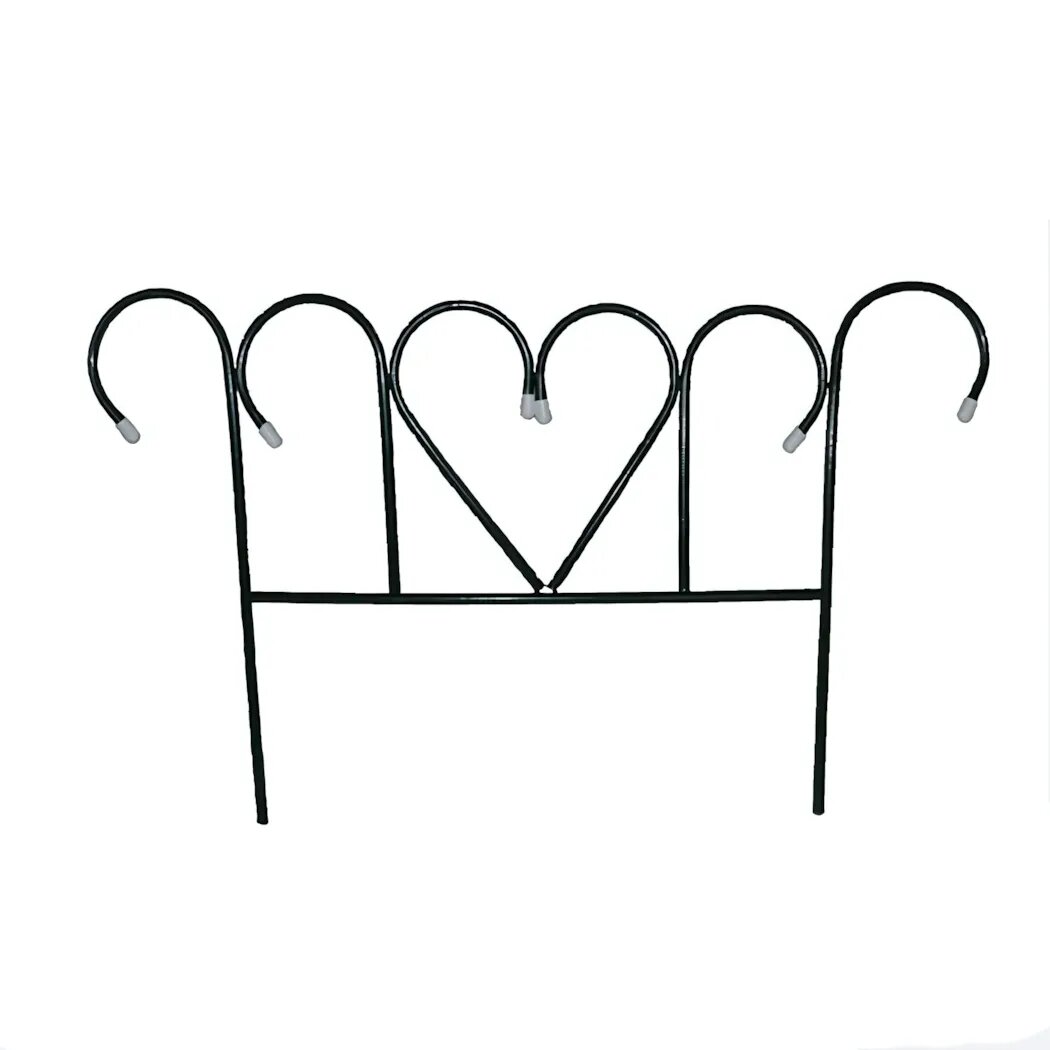 Садовый заборчик «Амур» 42см, металлический, длина 3,8м, 5 деталей