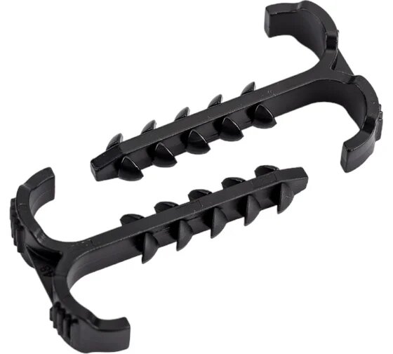 Дюбель-хомут Т-образный 4-12мм нейлон черный (4шт/упаковка) IEK