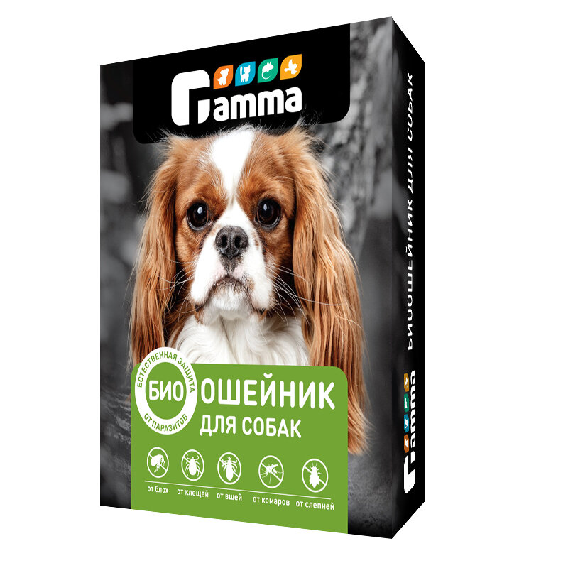 Ошейник для собак от внешних паразитов БИО, Gamma , 650х9х3мм