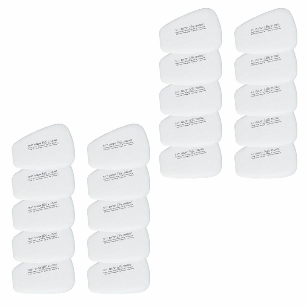 Защитная респираторная маска для безопасного дыхания от органических паров, химикатов, шлифовки, сварки, деревообработки и строительства, - 20 фильтровальная вата