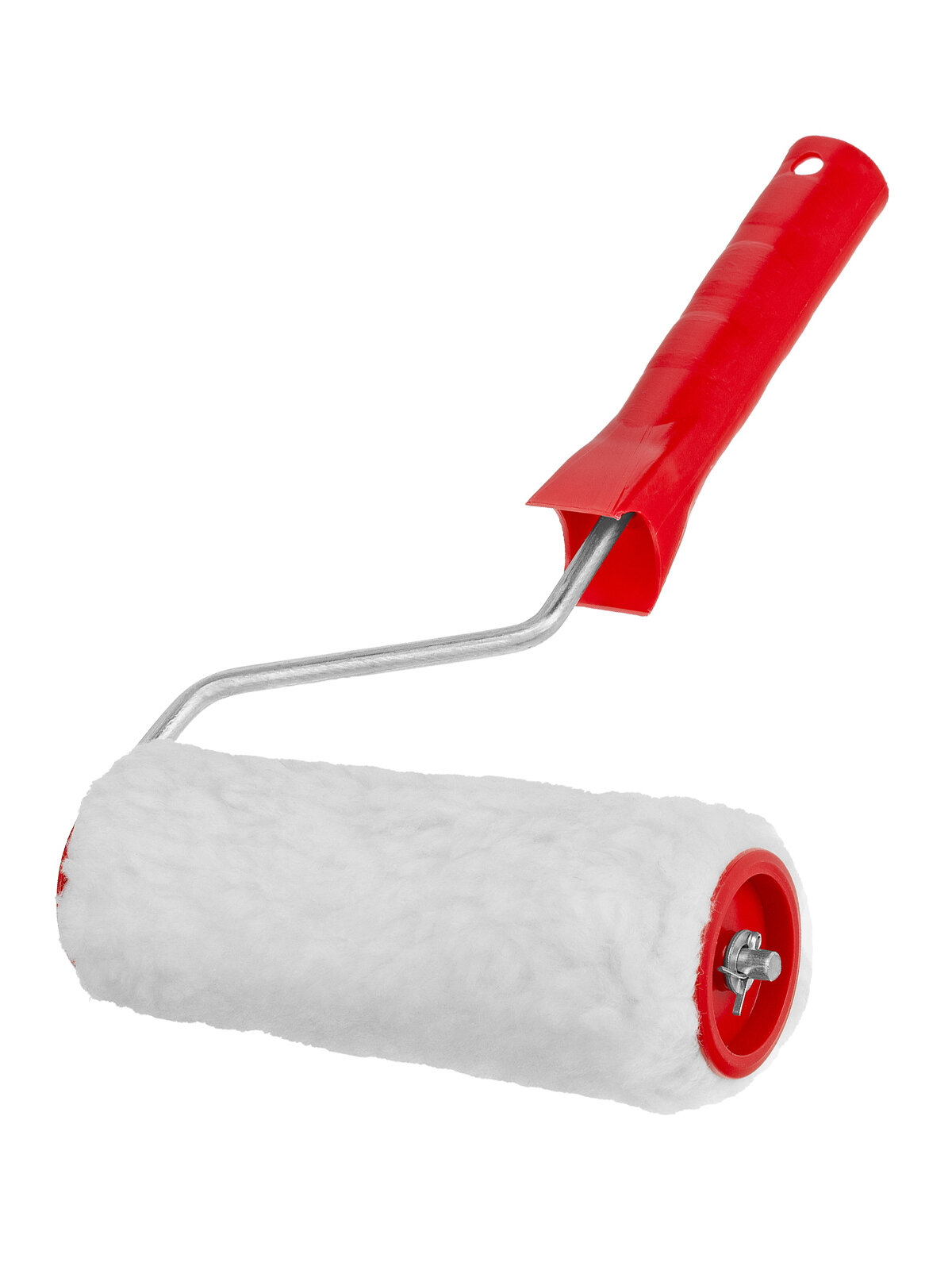 Валик малярный с ручкой Сибртех Натуральный мех, 150 х 48 х 6 мм, крепление шплинтом, 80162