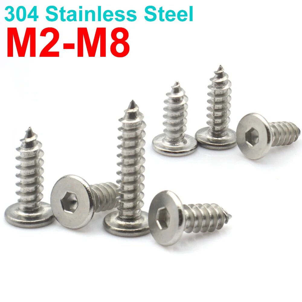 Zimir Саморезы из нержавеющей стали M2-M8 M8 (5pcs), 20mm