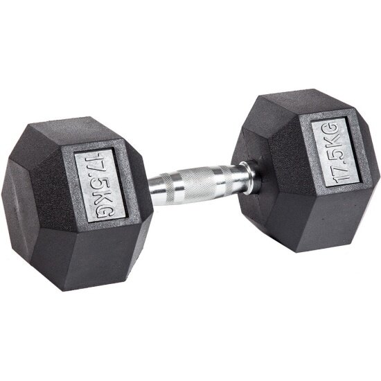 Гантель неразборная гексагональная Victoryfit 17,5 кг