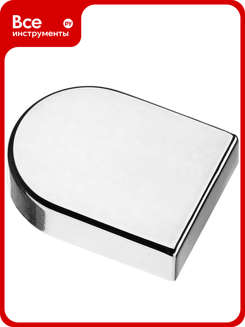 Заглушка пластиковая для петли, для стеклянных дверей, овальная, хром Marlok 004985