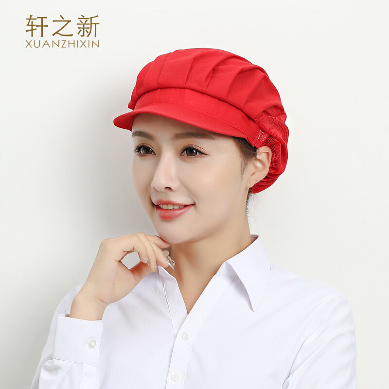 Шляпа, дышащая сетка, защита от дыма, красная, женская