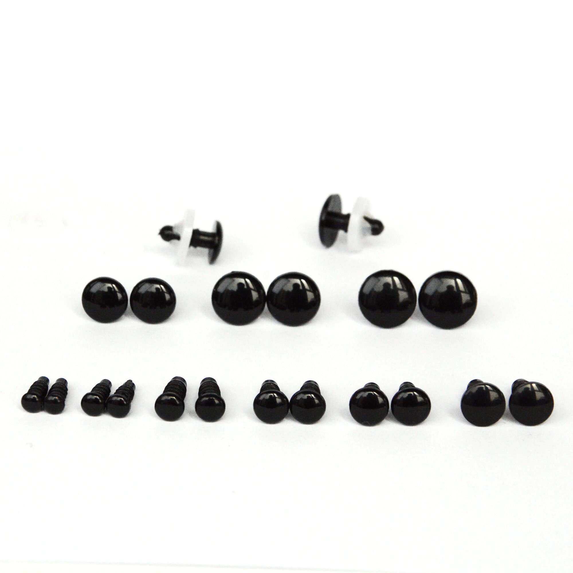 100 шт./50 шт. защитные глаза черного цвета, подходят для вязания крючком/мягкой/куклы амигуруми, поставляются с шайбами