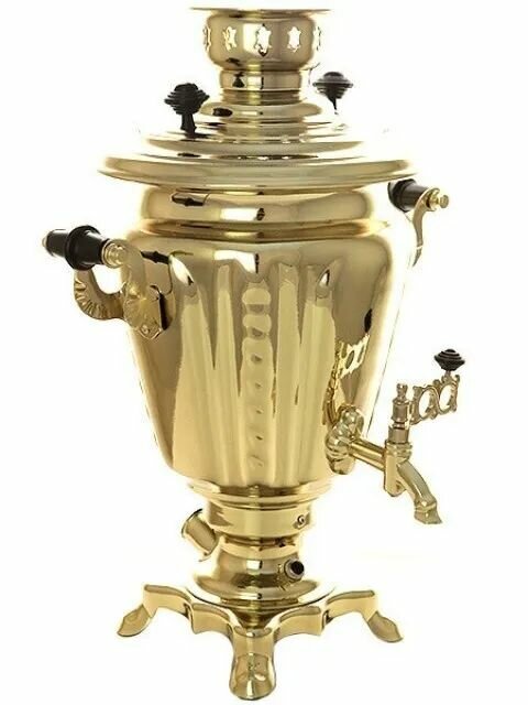 Электрический самовар 3 литра жёлтый конус с автоотключением