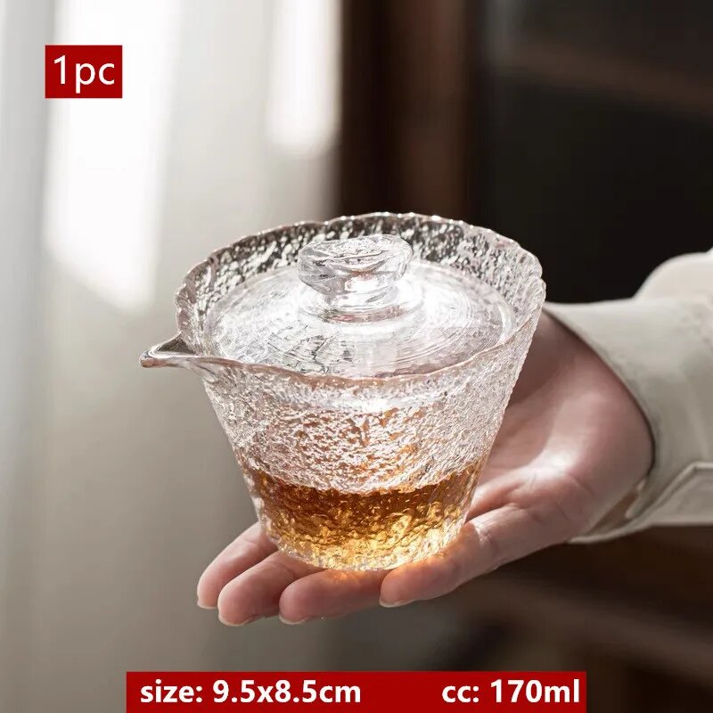 Ручная стеклянная чашка JINGDE TEA SET, B