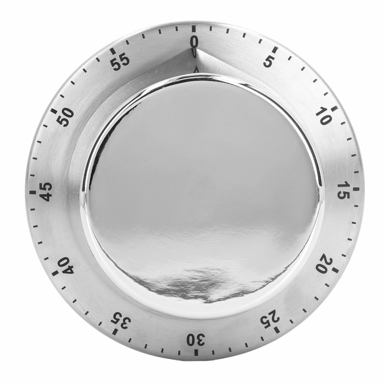 Кухонный механический таймер 304 из нержавеющей стали с магнитной присоской для шеф-повара, таймер для приготовления пищи, белые часы