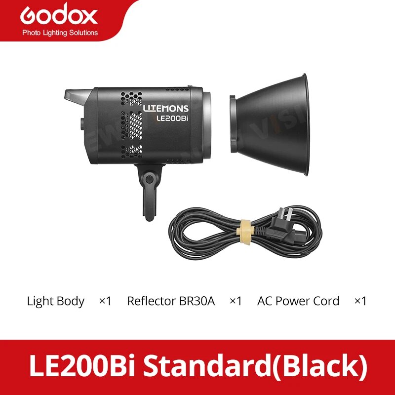 Godox LE200Bi/LE300Bi/LE600Bi LITEMONS Двухцветной светодиодный свет 200Вт/300Вт/600Вт светодиодный COB прожектор для видеосъемки и живых трансляций
