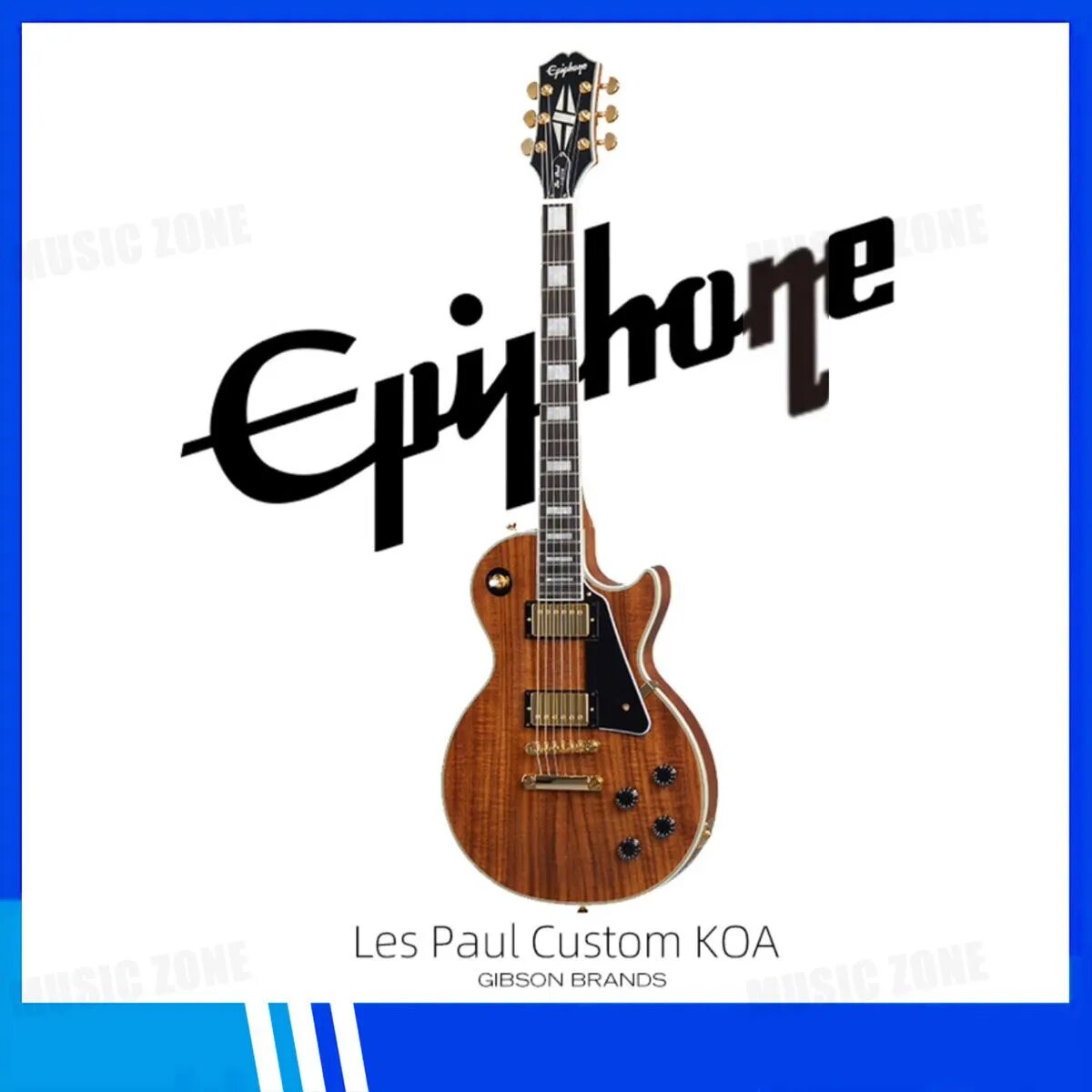 Электрогитара Epiphone Les Paul Custom Koa, 6-струнная