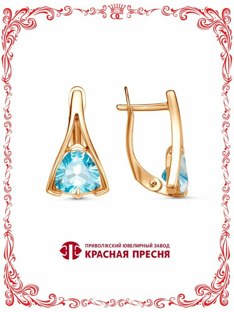 Серьги, фианит