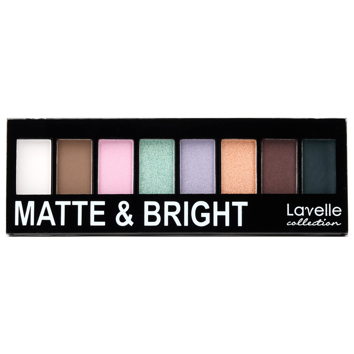 Палетка теней для век Matte & Bright тон 05 серо-зелено-синие тона