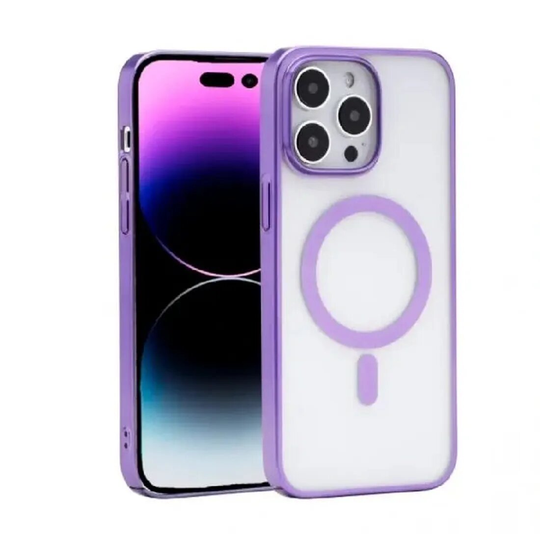 Чехол для Iphone 16 Pro Max WIWU iShield Armor Pro MagSafe (сиреневый)