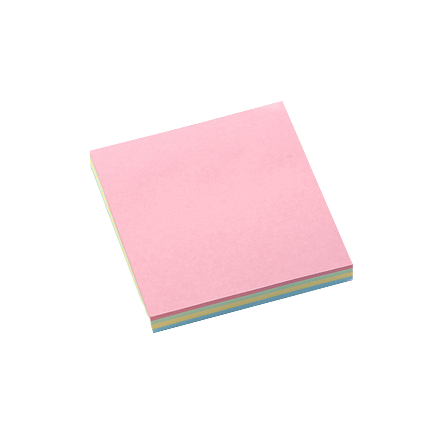 Квадратные листы самоклеющейся бумаги 3.0 * 3.0 дюйма (7.6 * 7.6 см) 100 листов, красный/желтый/зеленый/синий/4 цвета в одном, блокнот для записей, стикеры для офиса, школы, дома, канцелярские принадлежности