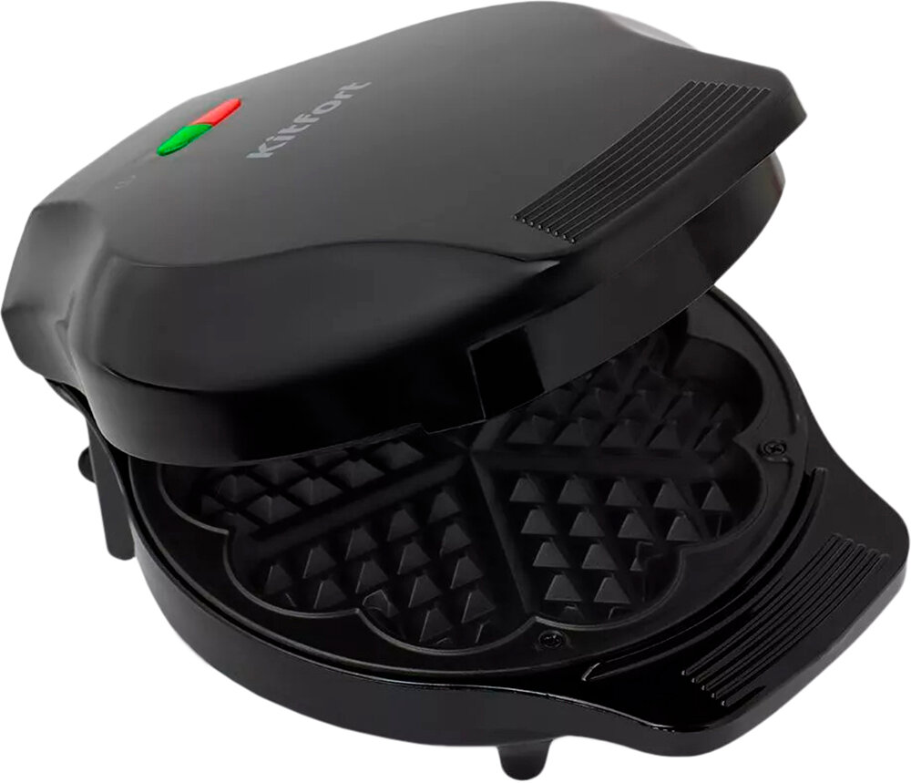 Вафельница Kitfort КТ-1664, антипригарная, электрическая, черная