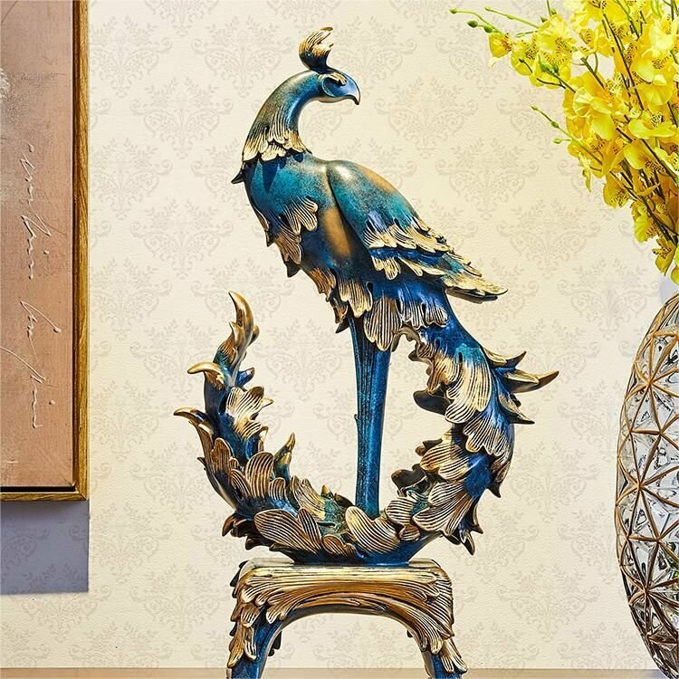 Изысканное украшение в китайском стиле в виде феникса Подходит для гостиной, спальни, входа
