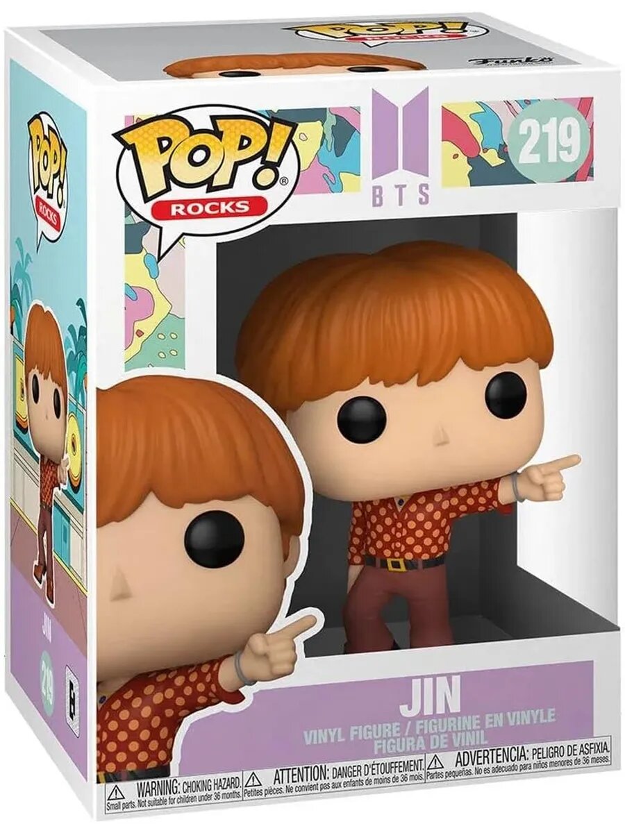 Фигурка Funko POP! Rocks: BTS - Jin "219" Музыкант - Джин