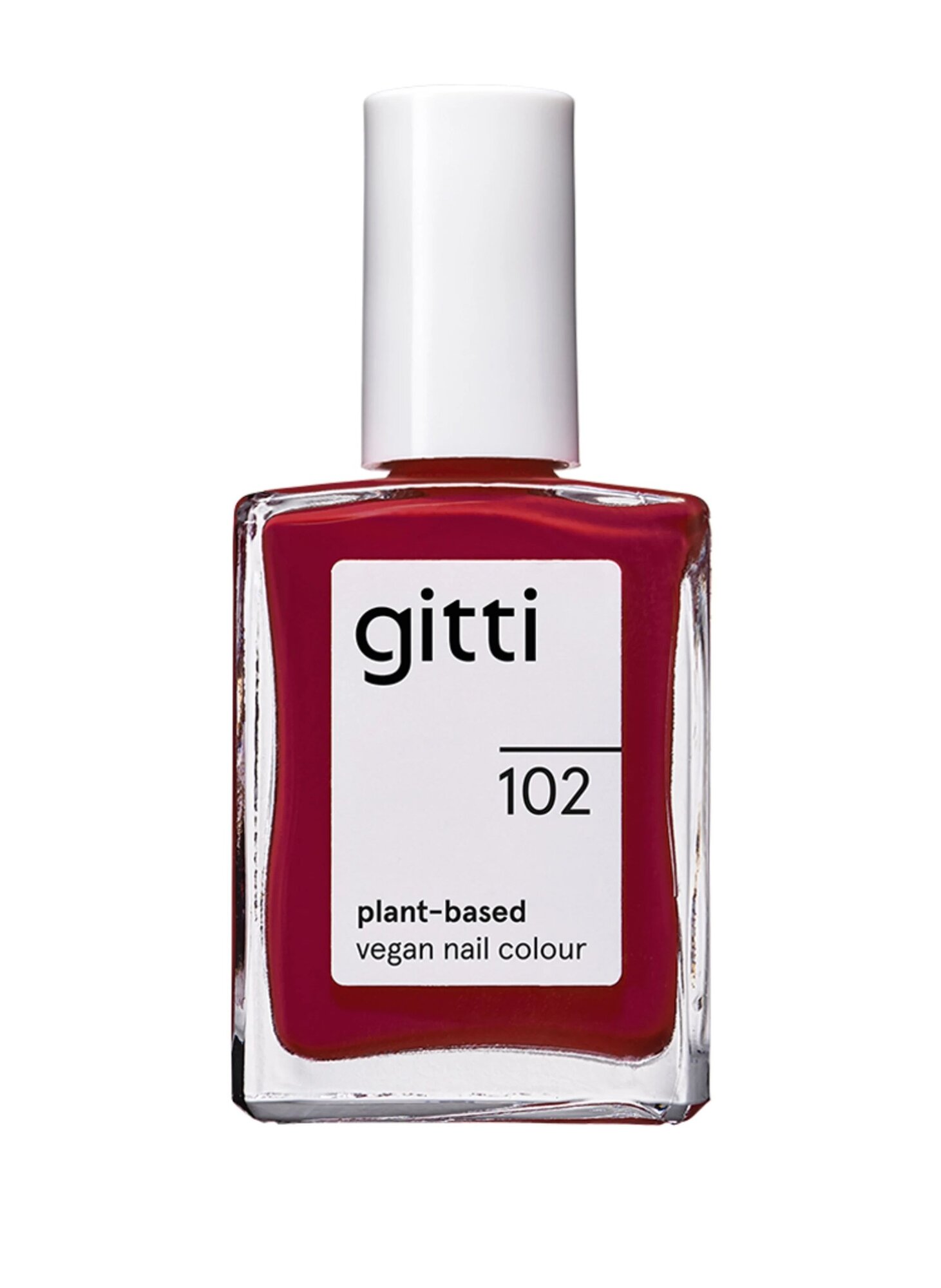 Gitti Веганский лак для ногтей PLANT-BASED VEGAN NAIL COLOUR, 15 мл цвет 102 - KLASSISCH ROT