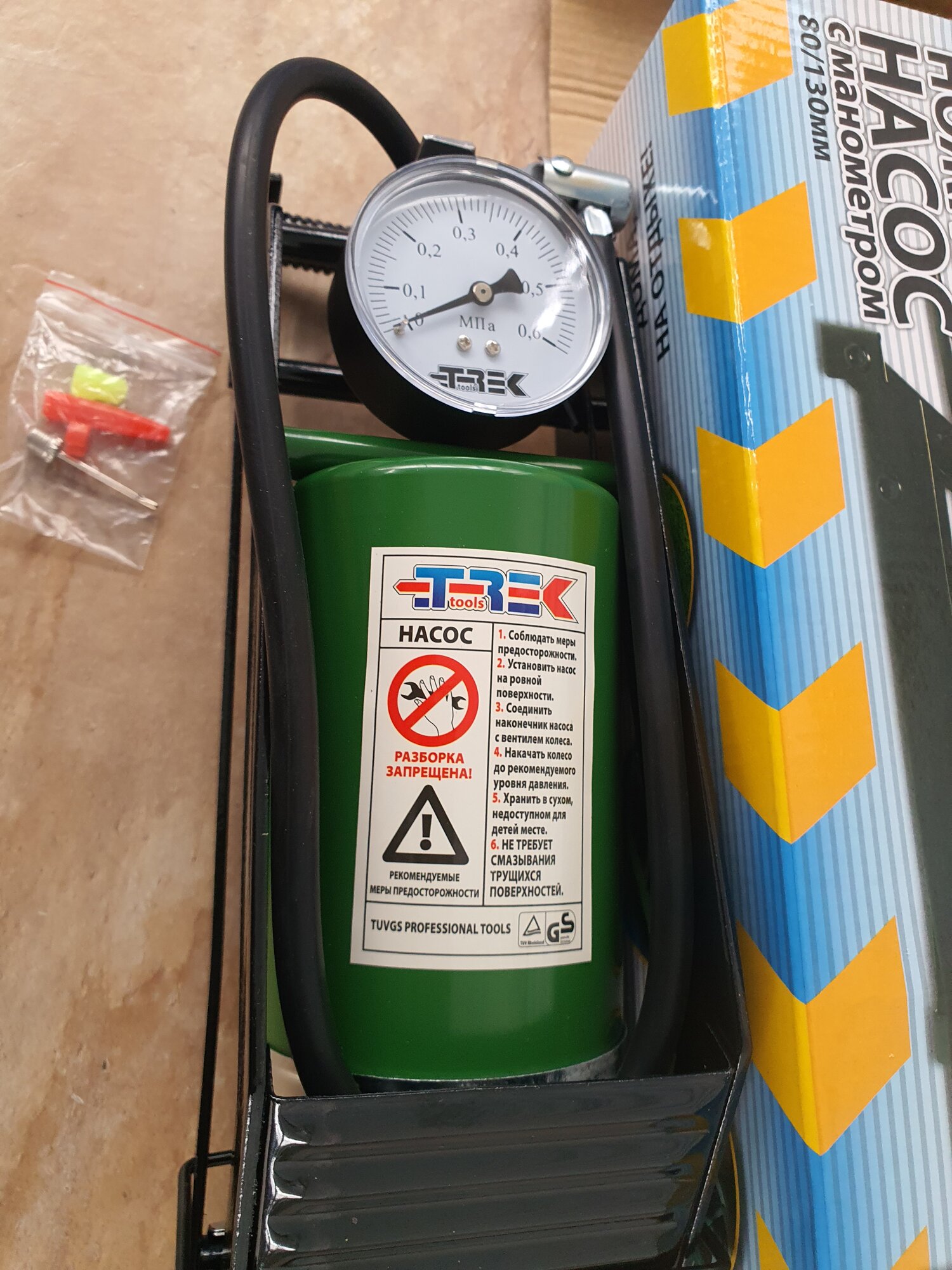 Насос Ножной с Манометром