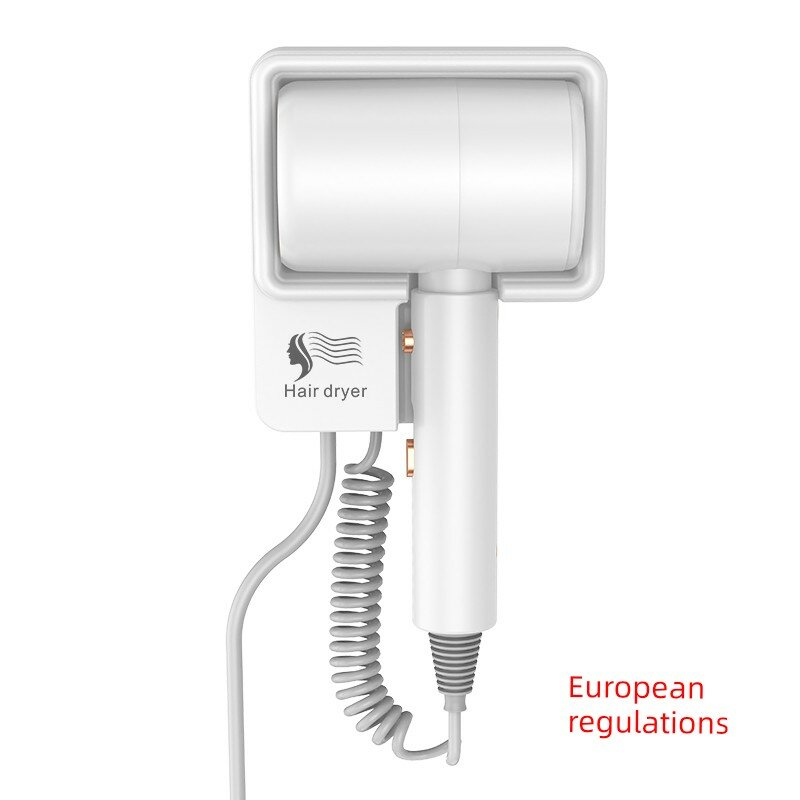 Фен для гостиниц, настенный фен Atour с высокой мощностью, 110 В, без сверления HL311 белый европейский