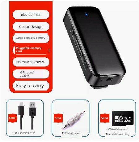 Новый Bluetooth-приемник 5.3, Bluetooth-передатчик и приемник 2-в-1, Bluetooth-адаптер, AUX Bluetooth-передатчик