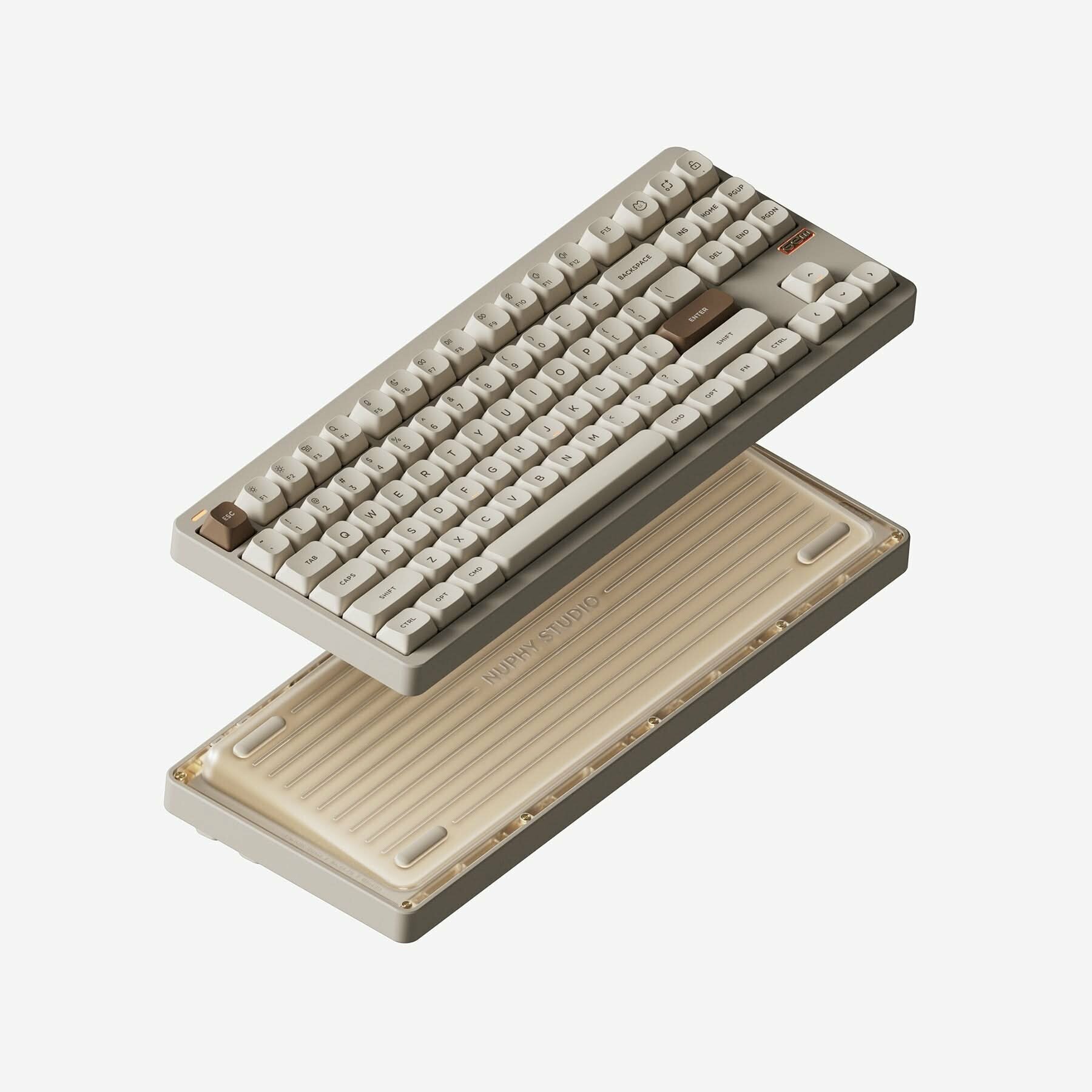 Клавиатура Nuphy GEM 80 Barebone + кейкапы Gem 80, английская раскладка, Cosmic Mocha(свичи в комплекте не идут)