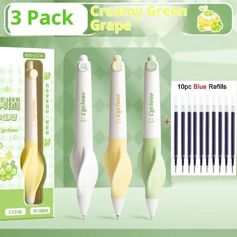 Мини-набор ручек Tornado с мягкой ручкой для осанки, быстросохнущие гладкие чернила, милые гелевые ручки, подарки для ведения журнала, декомпрессия, креативные принадлежности