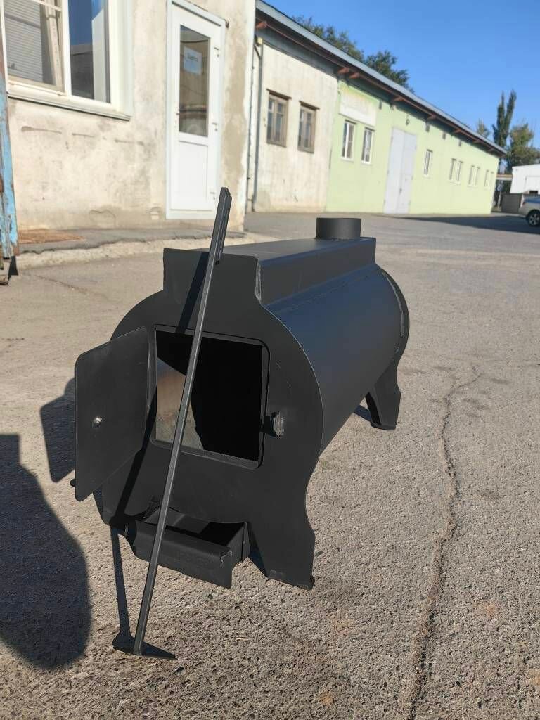 Отопительная печь для гаража дровяная "Кабан ХЛ" топка 75 см