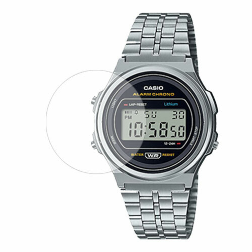 Скрин Мобайл защитный экран для часов Casio A171WE-1AEF из гидрогелевая плёнка прозрачная