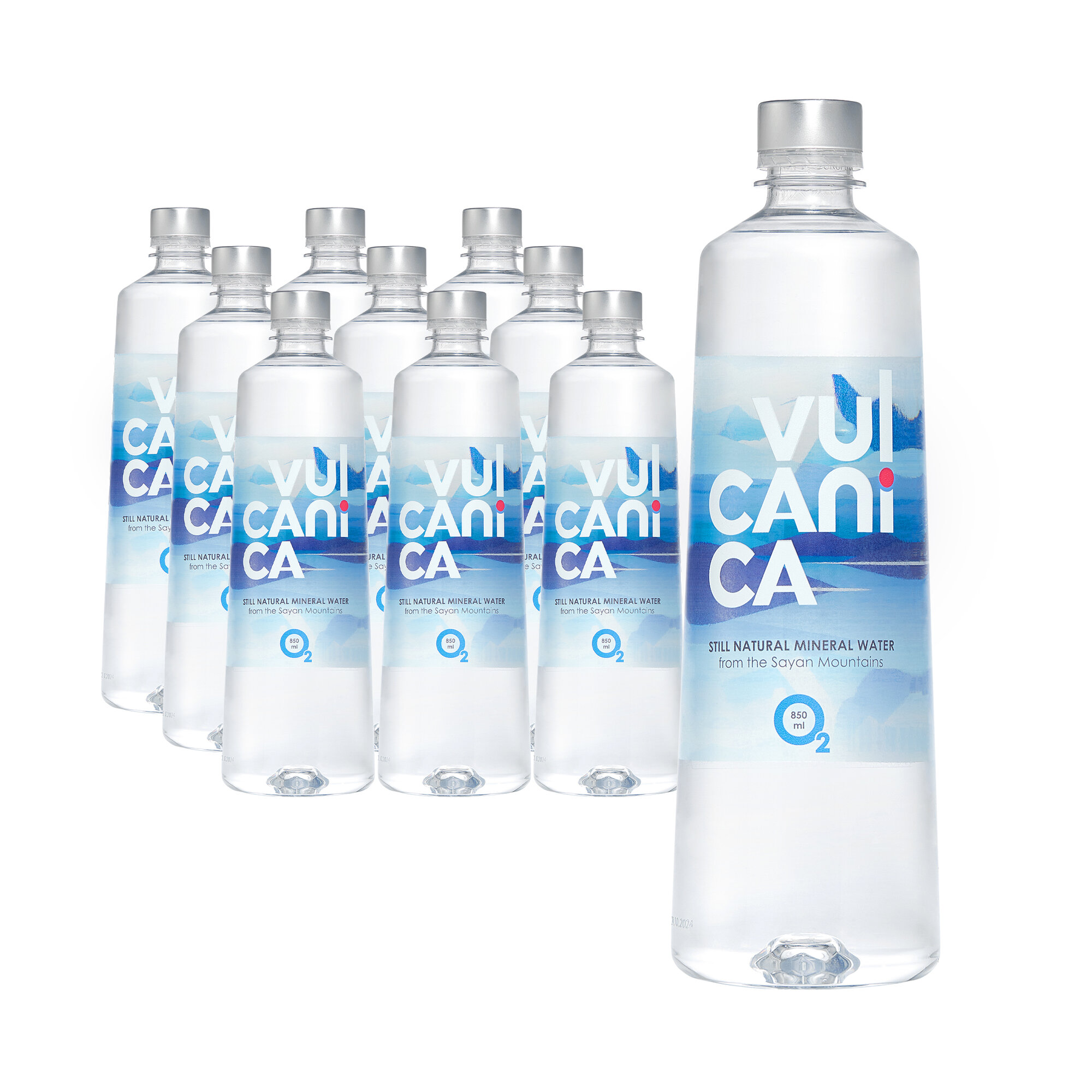 Природная питьевая вода VULCANICA / Вулканика негазированная ПЭТ, 0,85 л (9 штук)