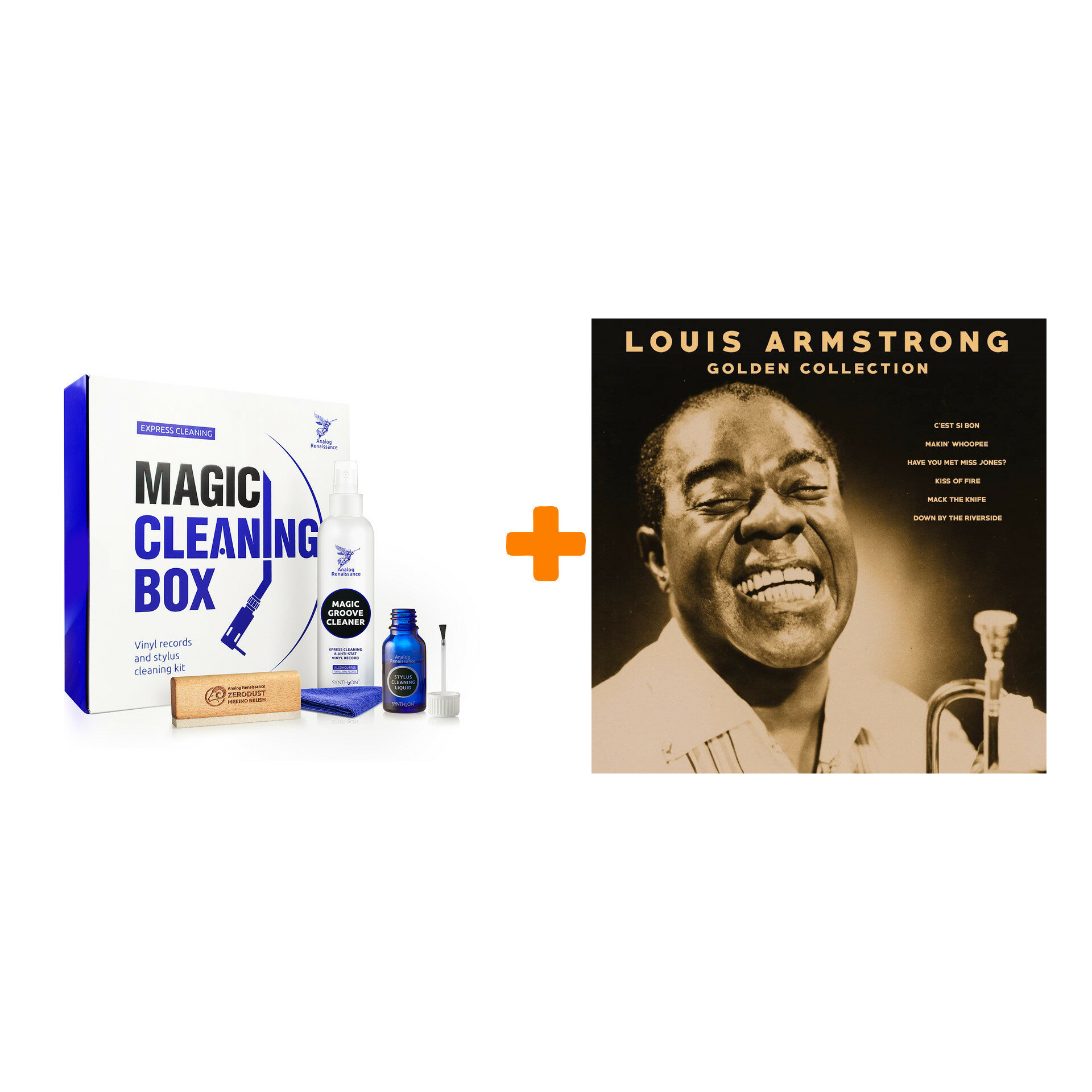 Armstrong Louis Golden Collection LP + Набор по уходу за винилом Magic Cleaning Box