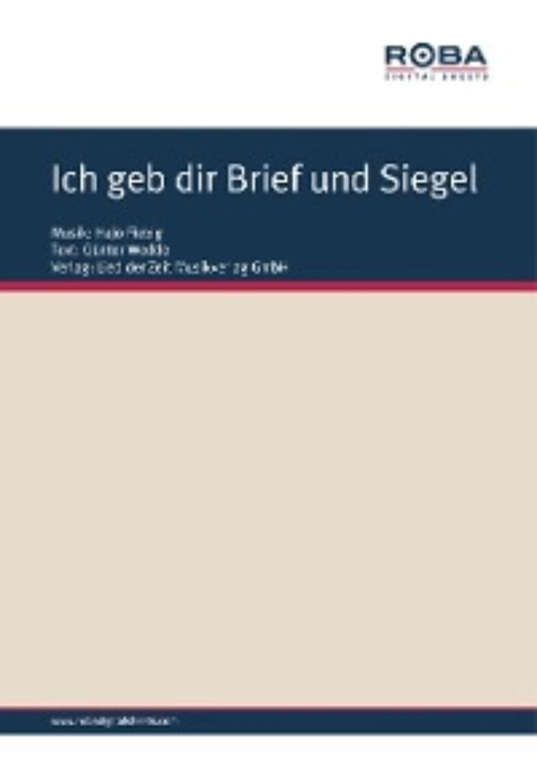 Ich geb dir Brief und Siegel [Цифровая книга]