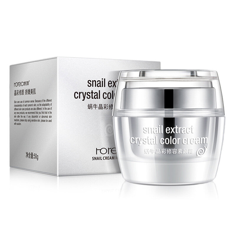 Крем для лица Han Chan Snail Crystal, корректирующий цвет, увлажняющий праймер, крем для лица, макияж, уход за кожей