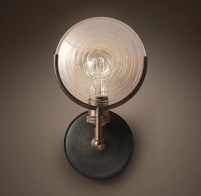 Бра настенный светильник LED Е27 60 Вт Gaslight Lens Sconce Светильник настенный в стиле Лофт Blesslight