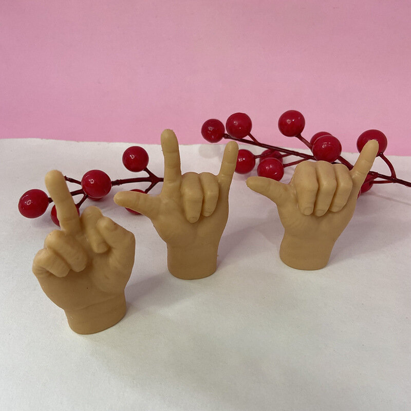 Игрушка для кошек с пальцами, маленькая рука для растягивания, мягкий пластик, реалистичная маленькая рука, забавная и милая игрушка для розыгрышей