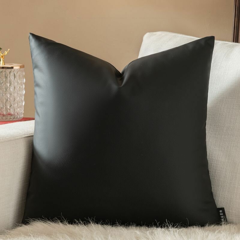 Подушка из кожи личи, высококачественная кожа, технология защиты от царапин кошек, экокожа, диван, гостиная, прикроватная подушка, наволочка, настраиваемая