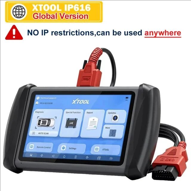 XTOOL IP616 Global Version: Автосканер с VIN, OBD2, 34+ функций