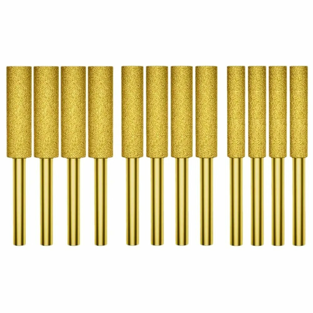 12 штук алмазных насадок для заточки цепей электрической пилы