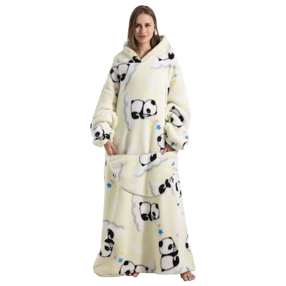 Плед с рукавами blanket hoodie -140cm , Полиэфирное волокно, 140 см х 80 см