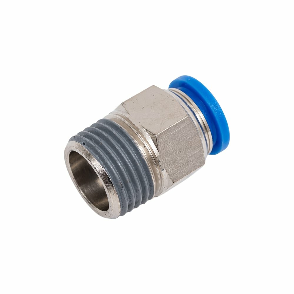 Пневмофитинг цанговый прямой с наружной резьбой HIMPT PC 12-04 (R1/2) 00-00004723