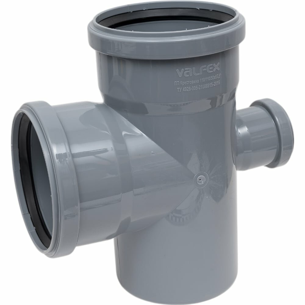 Крестовина VALFEX 110/110/50x87.5, внутренняя канализация 27211115
